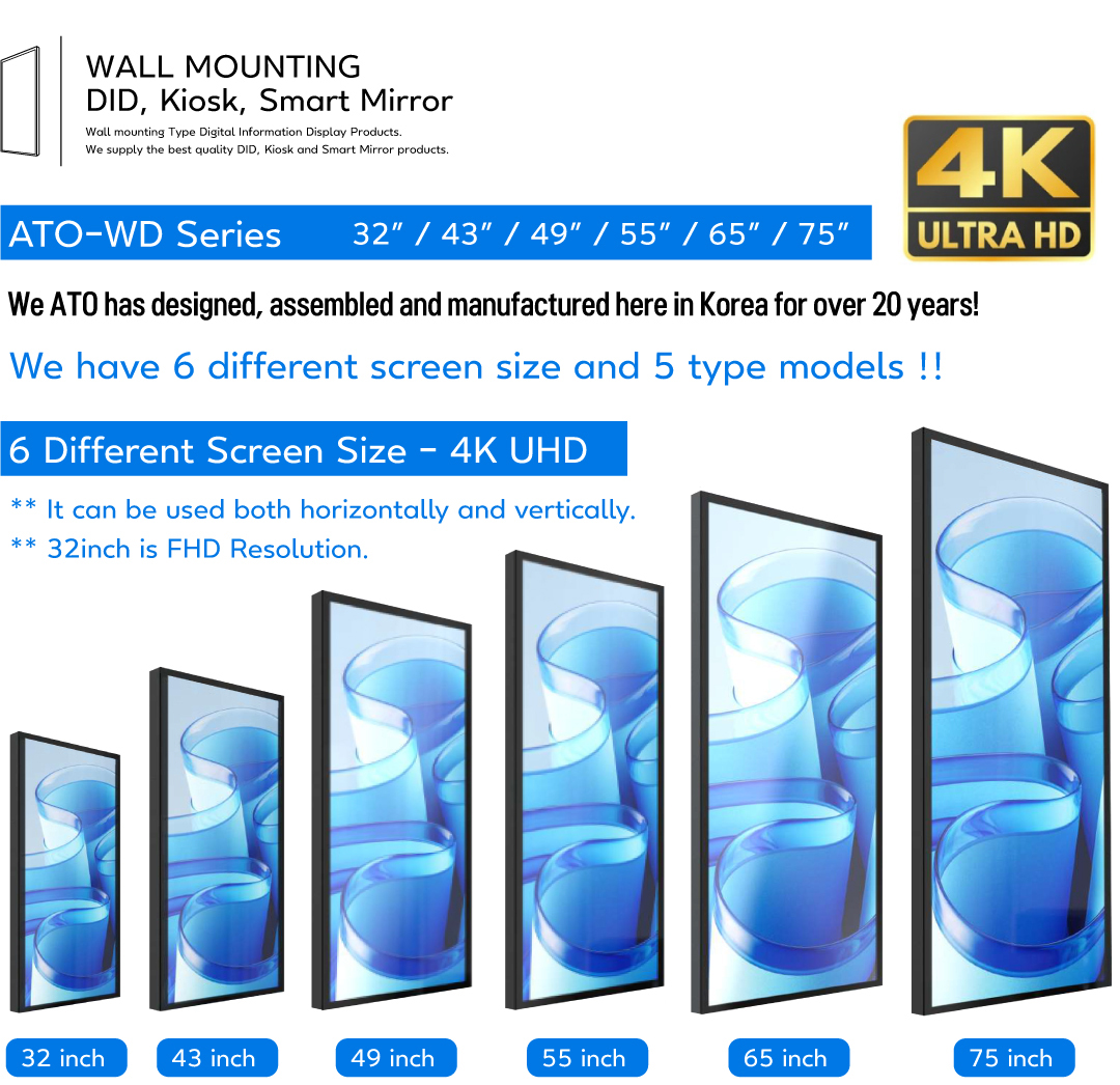 ATO Display - Wall Mounting Digital Signage